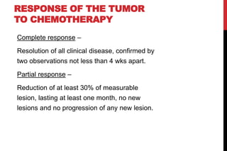 Chemotherapy and its role in cancer and its treatment | PPT