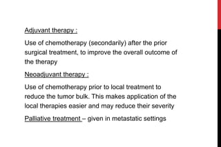 Chemotherapy and its role in cancer and its treatment | PPT