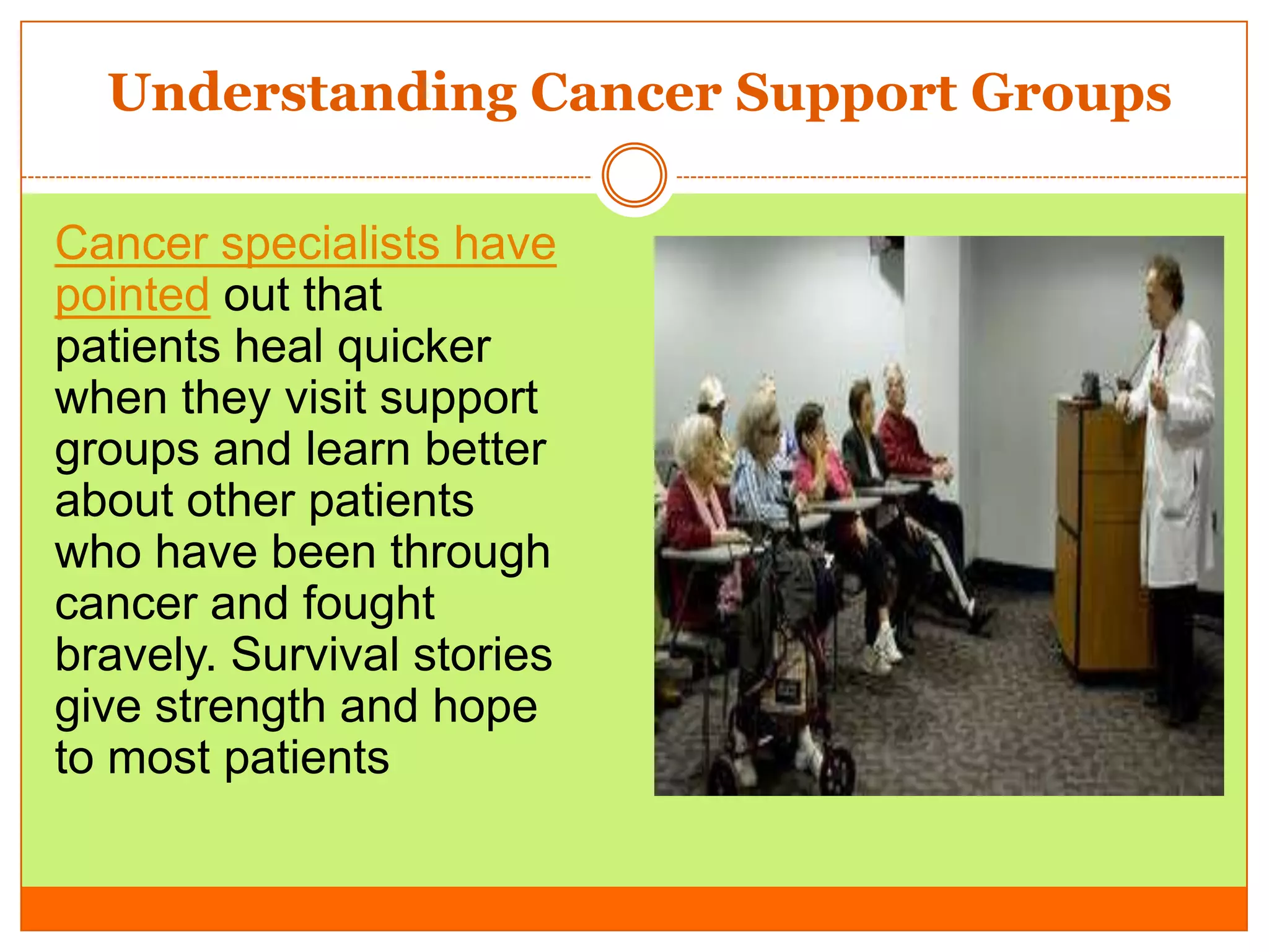 Cancer support groups | PPTX