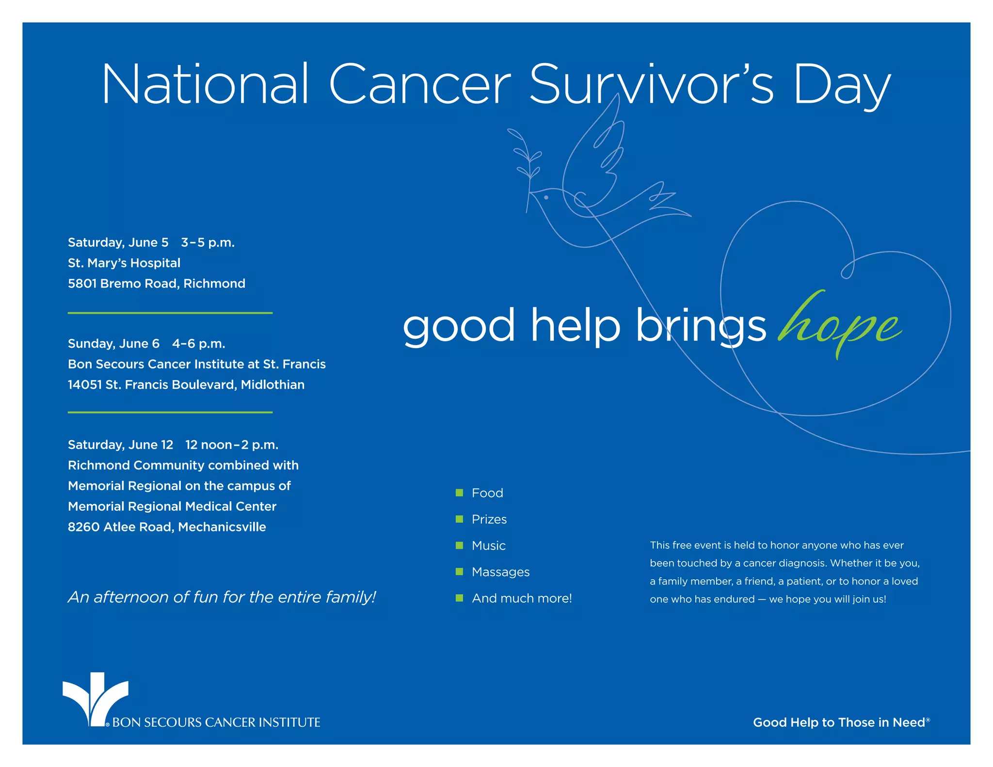 Bon Secours celebrates Cancer survivor's day | PPT