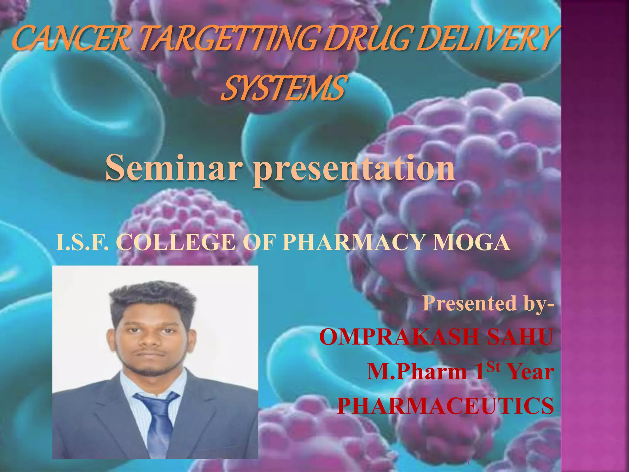 Cancer Targetting Drug Delivery System | PPT