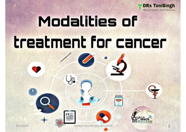 Modalities of treatment for cancer drx_tonisingh | PPT