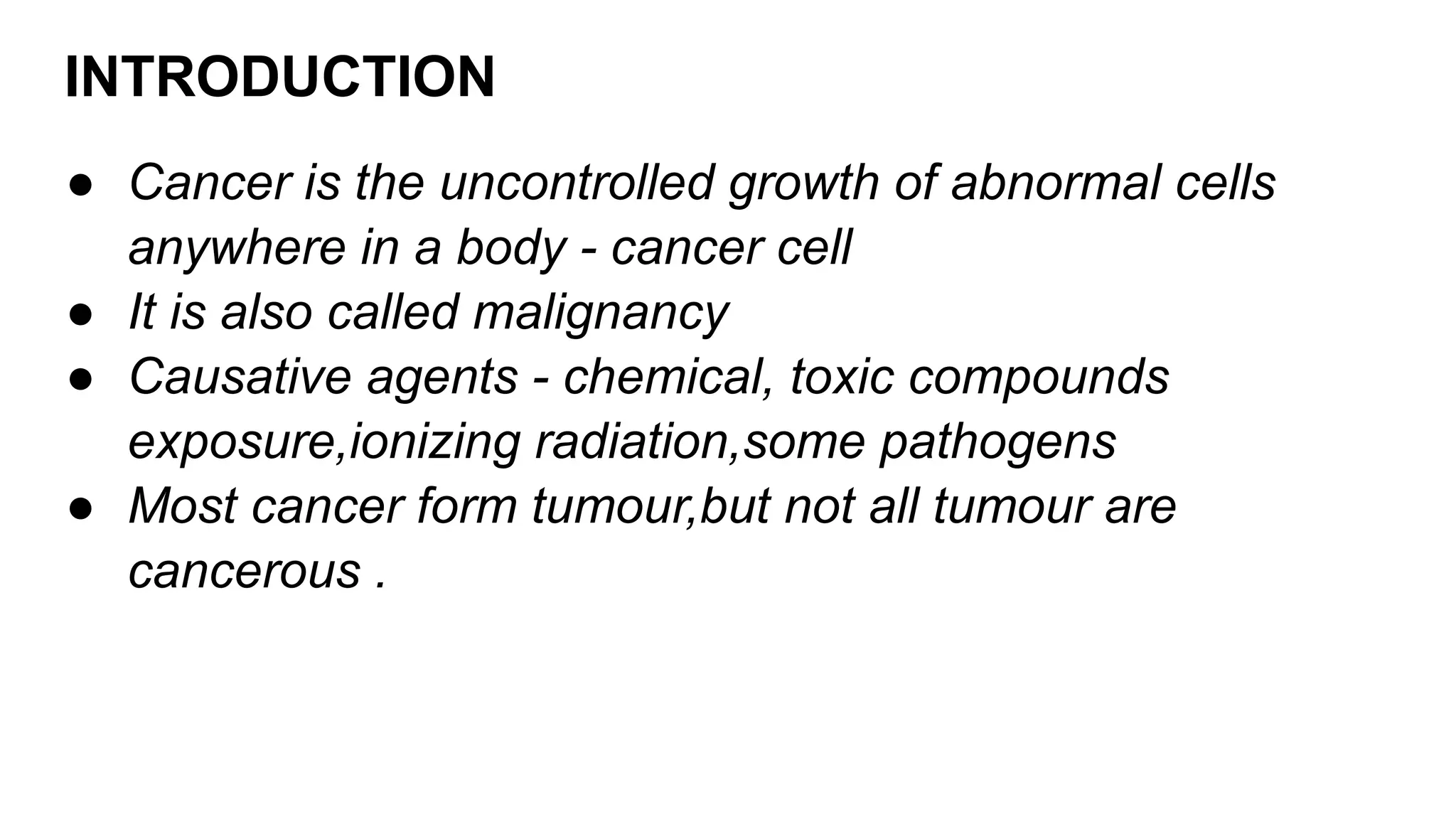 Cancer types , spread , and it’s properties | PPTX