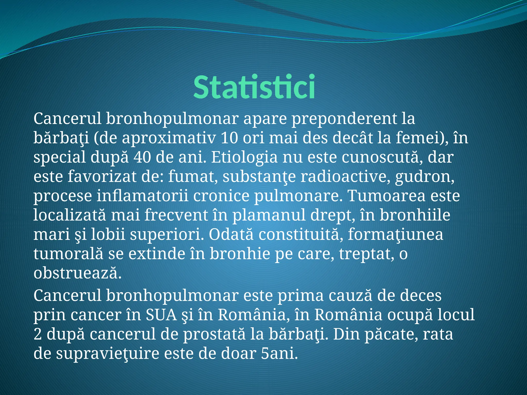 Cancerul bronșic.pptx presentation scoala | PPTX