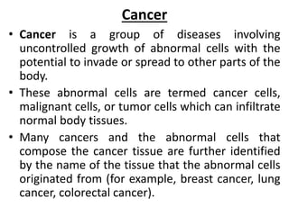 Cancer | PPTX
