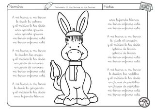 Canción Infantil: A mi burro enfermo y sus remedios divertidos | PDF