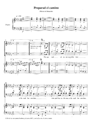 Canciones famosas-para-coro-y-organo-01-carmelo-erdozain | PDF