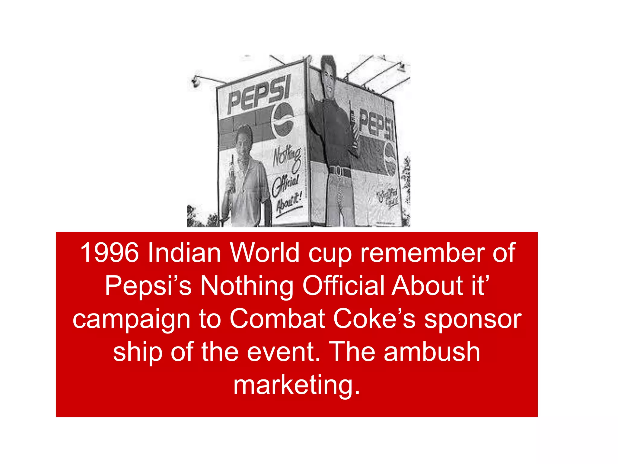 Coke Pepsi and IPL | PPTX