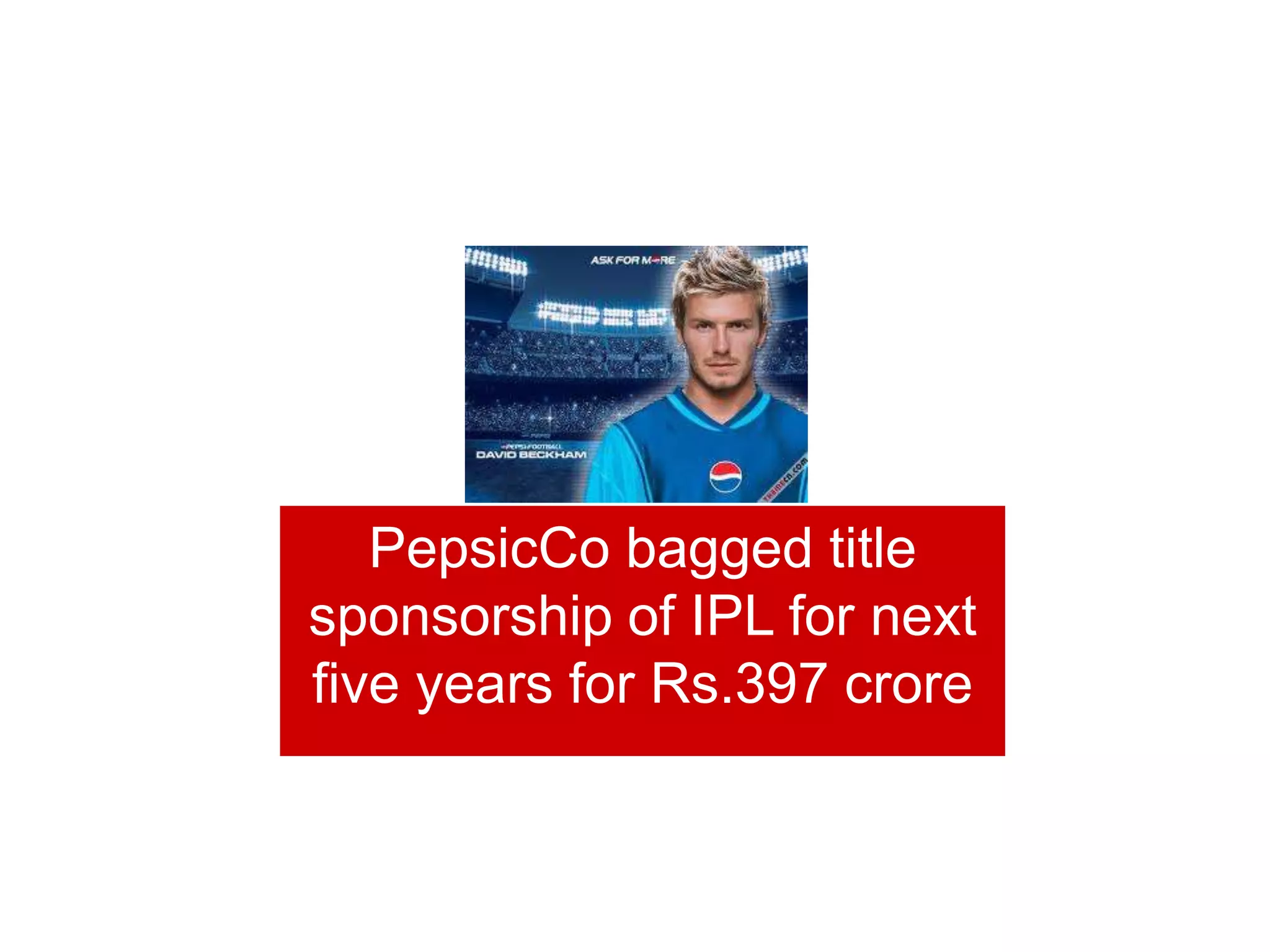 Coke Pepsi and IPL | PPTX