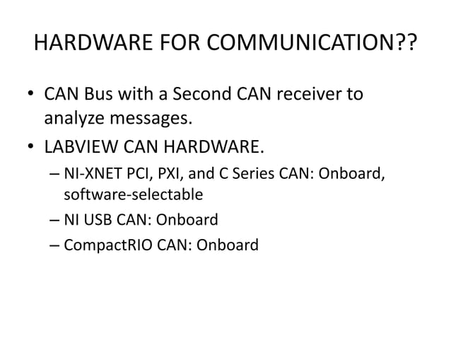 Can communication using labview | PPTX