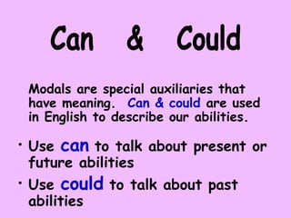 Can could | PPT