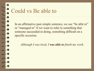 Can could be able to | PPSX