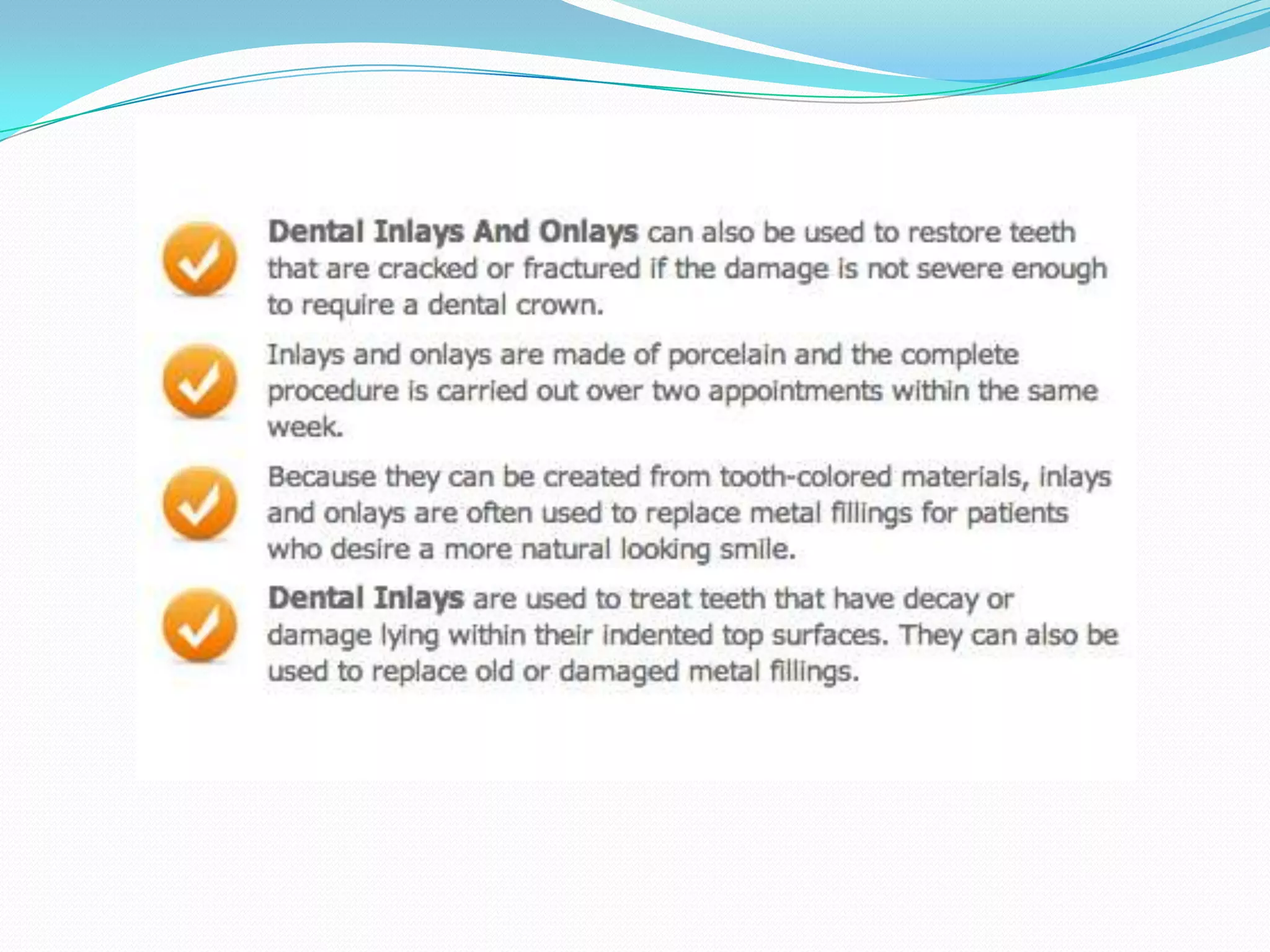 Dental Inlays & Onlays at Cancun Cosmetic Dentistry | PPTX