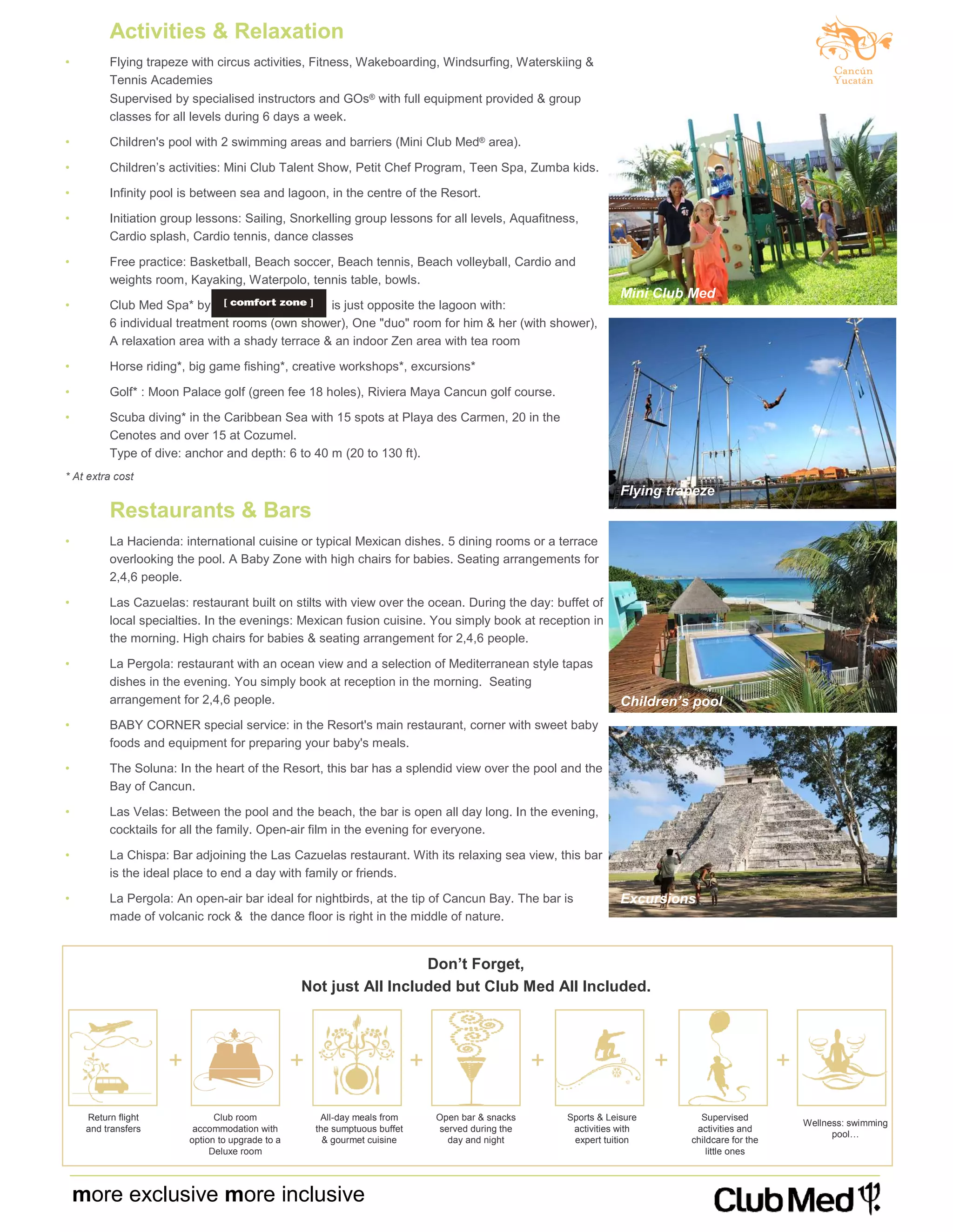 Cancun yucatan Club Med loma | PDF | North America Travel | Travel ...