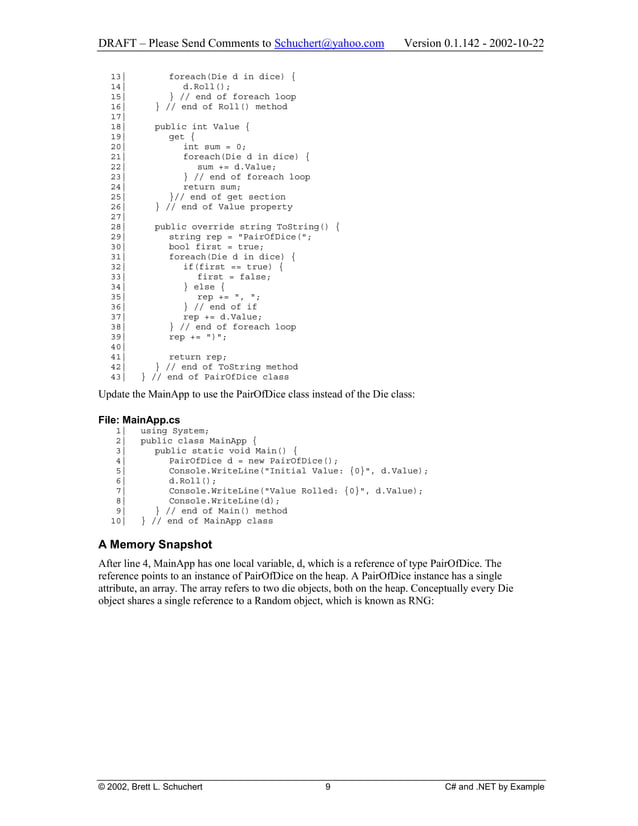 C# and Dot Net by Example | PDF