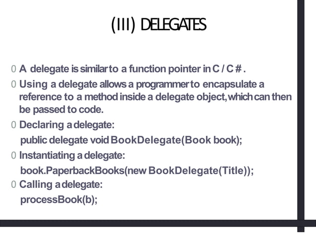 C# and .net framework | PPTX | Programming Languages | Computing