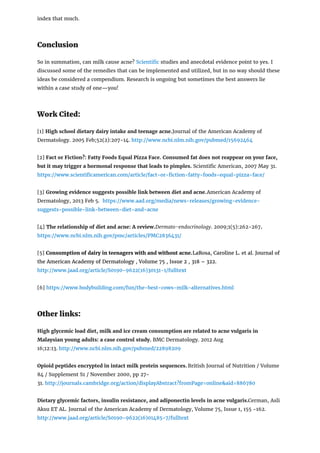 Can dairy cause acne? | PDF | Skin and Dermatology | Diseases and ...