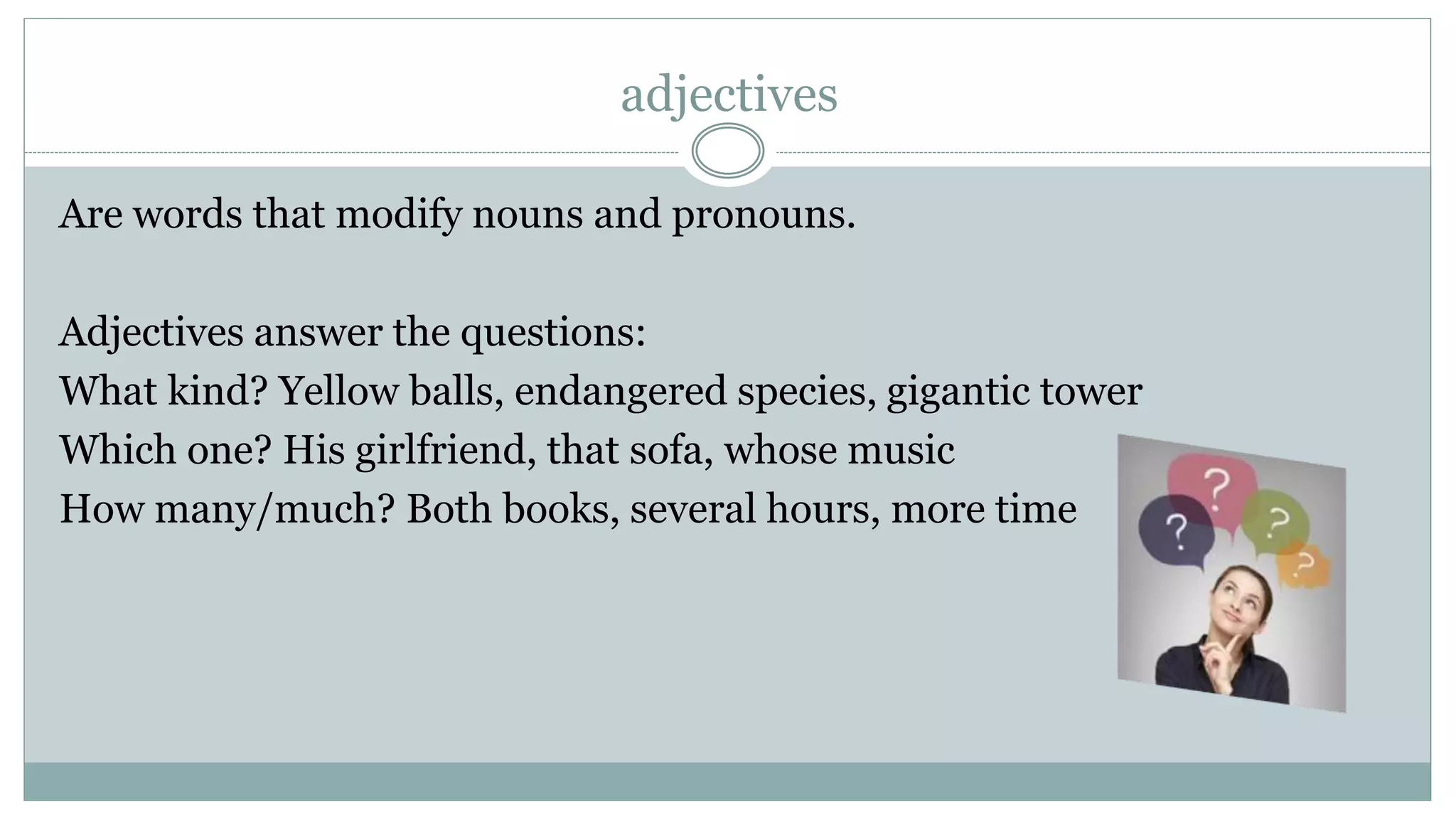 Adjectives | PPTX