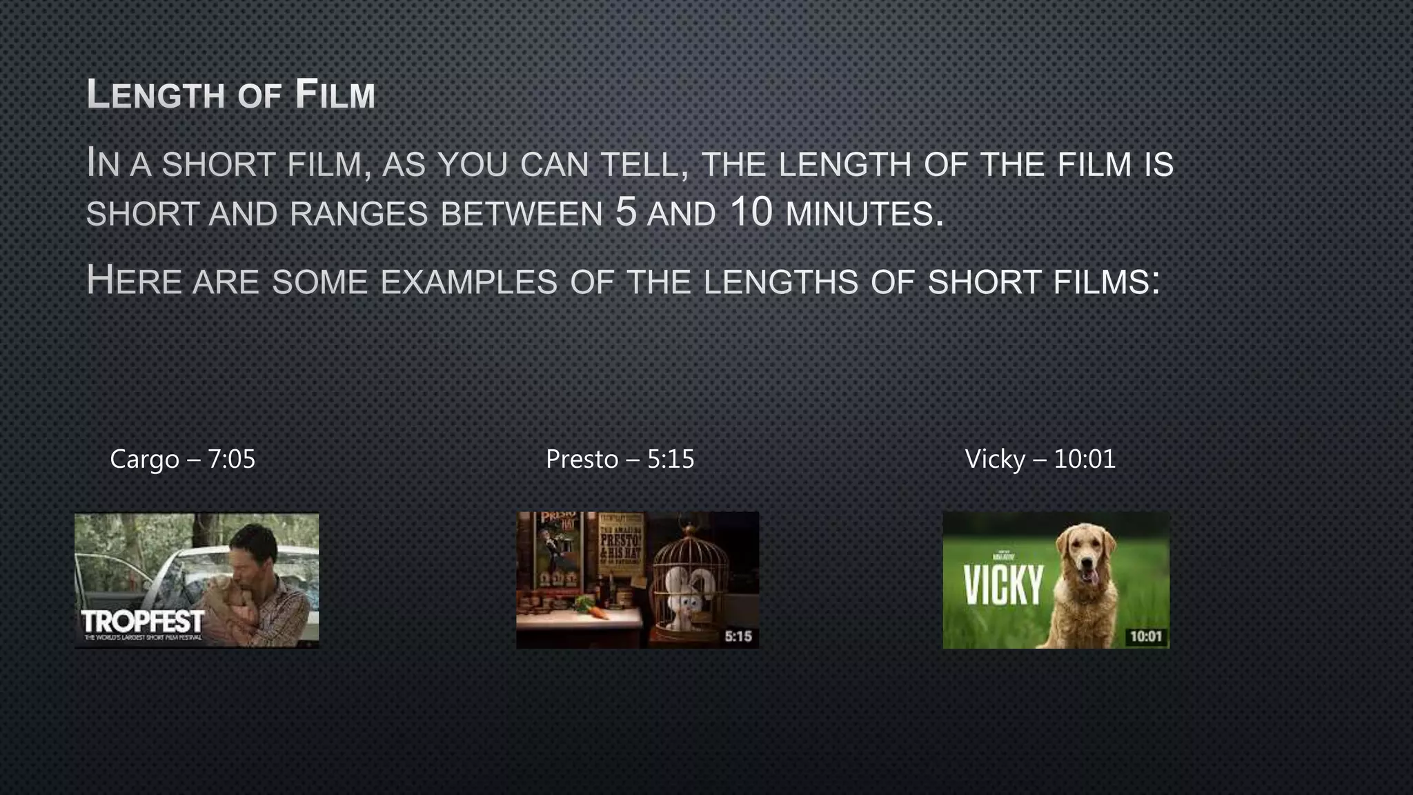 Codes and Conventions of Short Films | PPTX