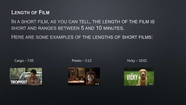 Codes and Conventions of Short Films | PPTX