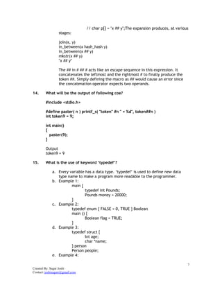 C and CPP Interview Questions | PDF | Programming Languages | Computing