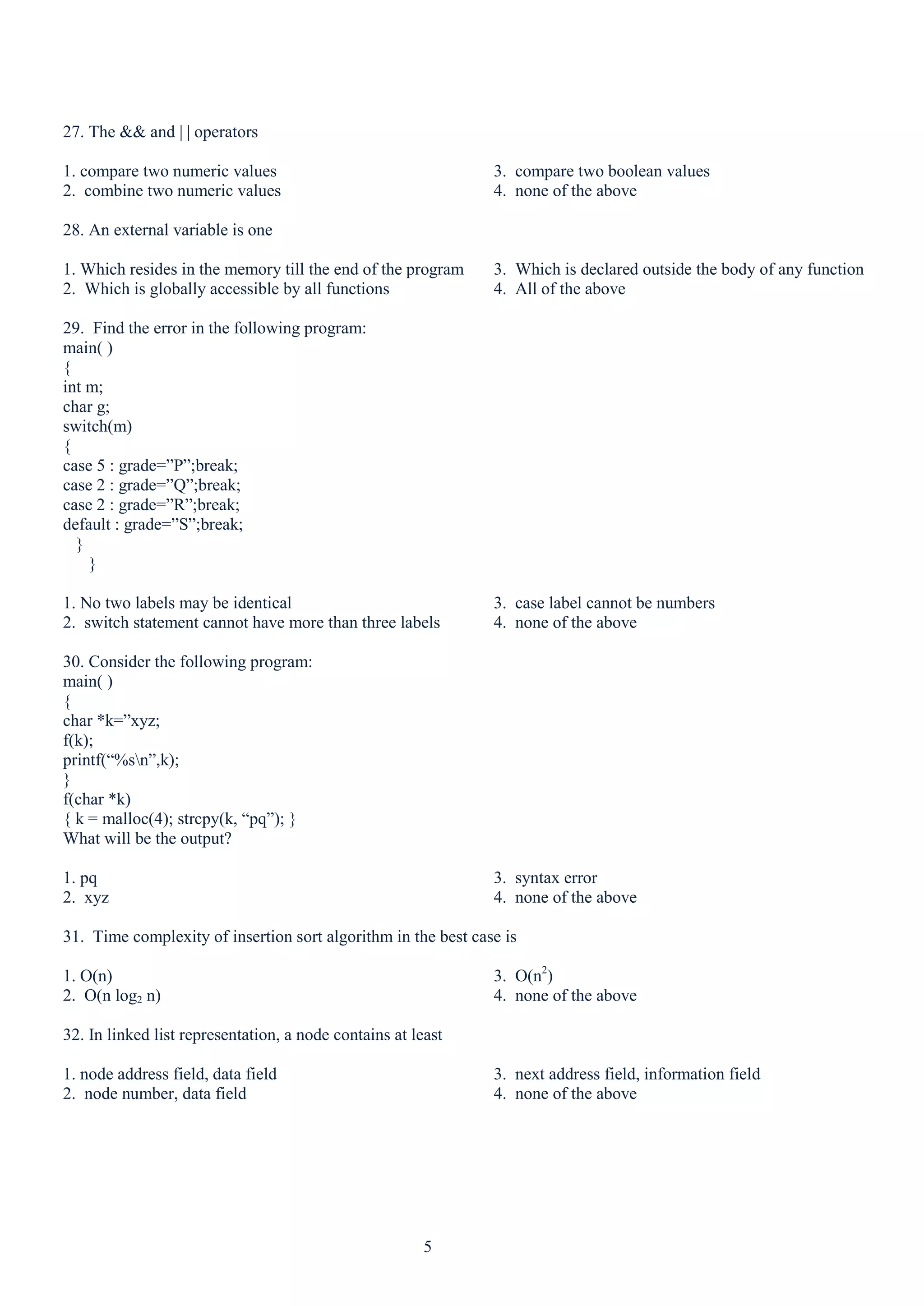 C and data structure | PDF