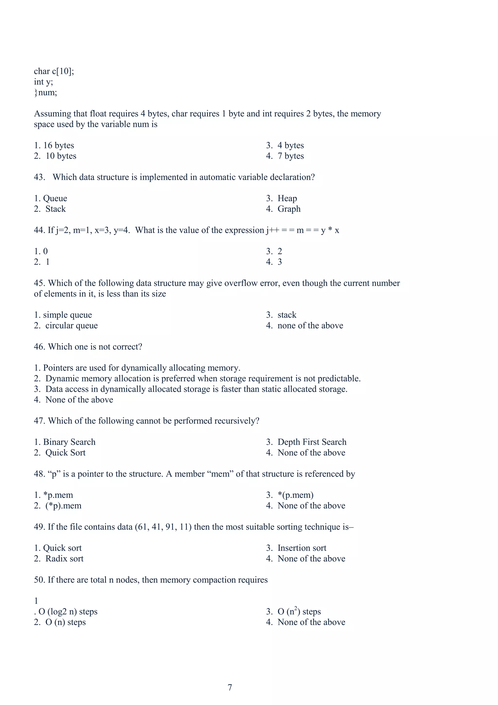 C and data structure | PDF
