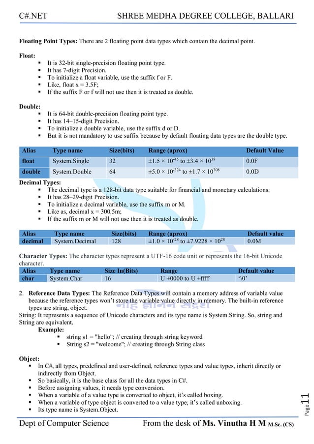 C# and Dot Net Framework 1st & 2nd Unit.pdf