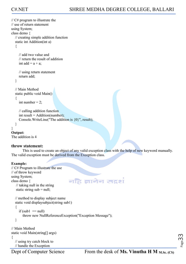 C# and Dot Net Framework 1st & 2nd Unit.pdf