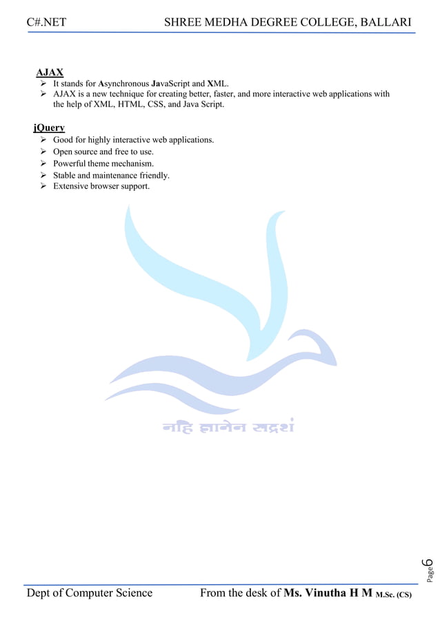 C# and Dot Net Framework 1st & 2nd Unit.pdf