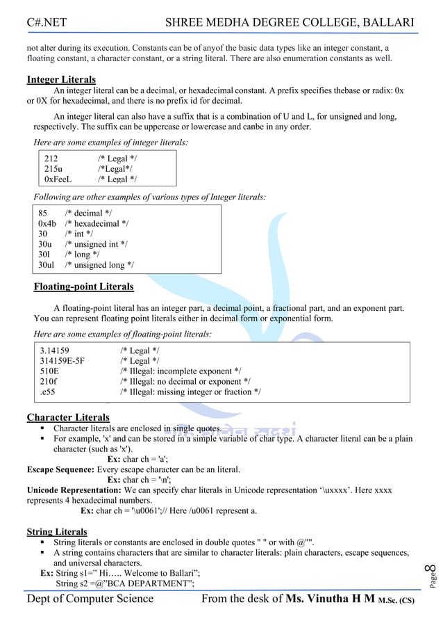 C# and Dot Net Framework 1st & 2nd Unit.pdf