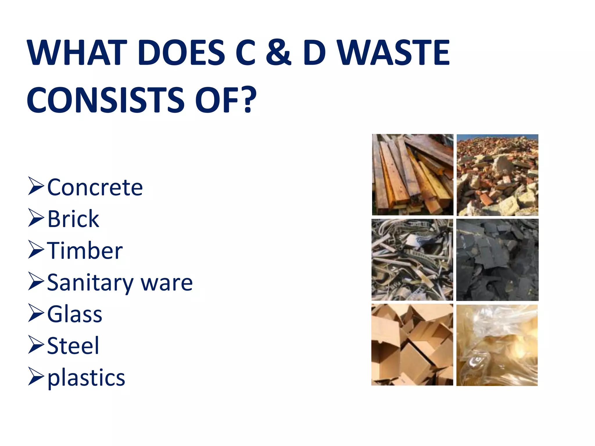 C and d waste ppt | PPTX