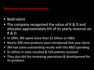 creativity and innovation of 3M | PPTX