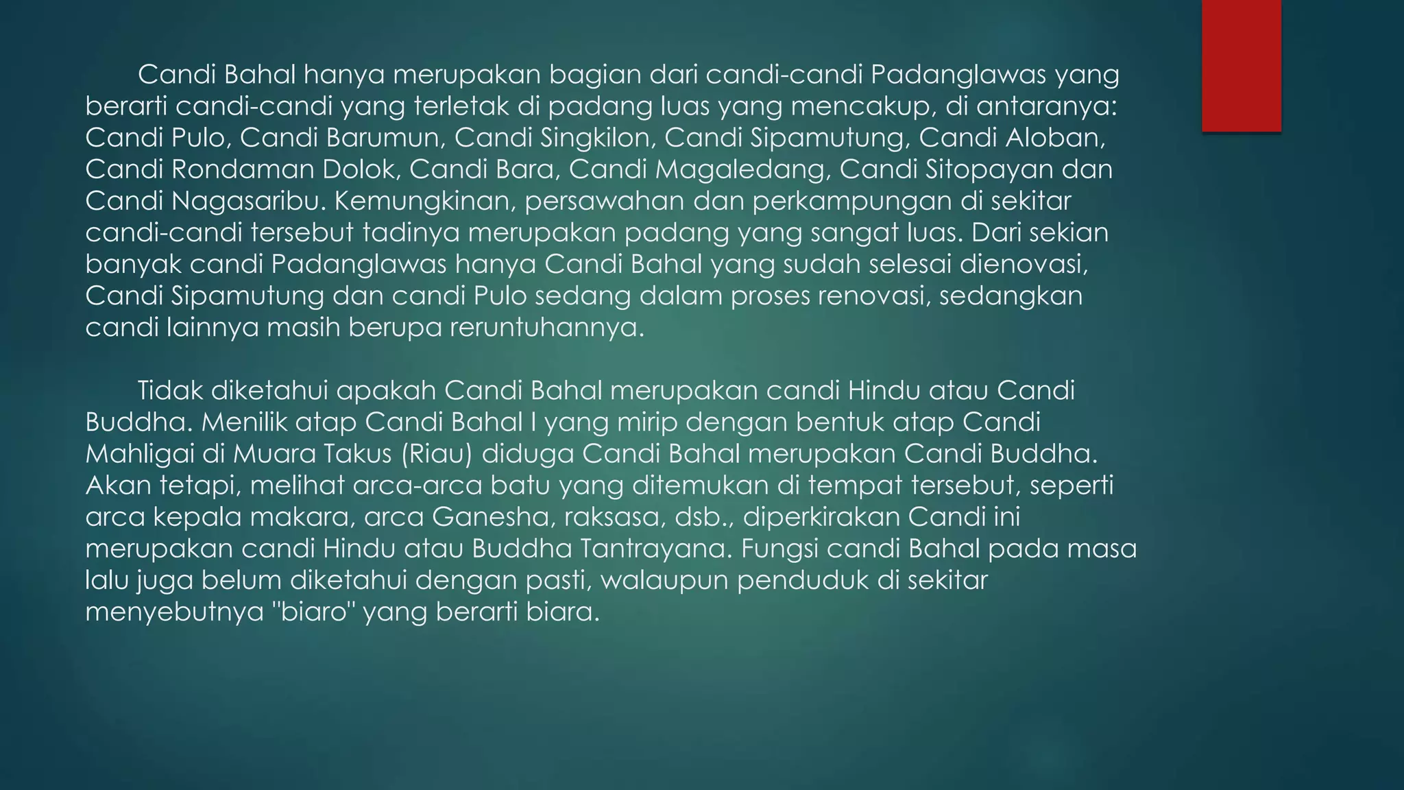 Candi bahal power point | PPTX