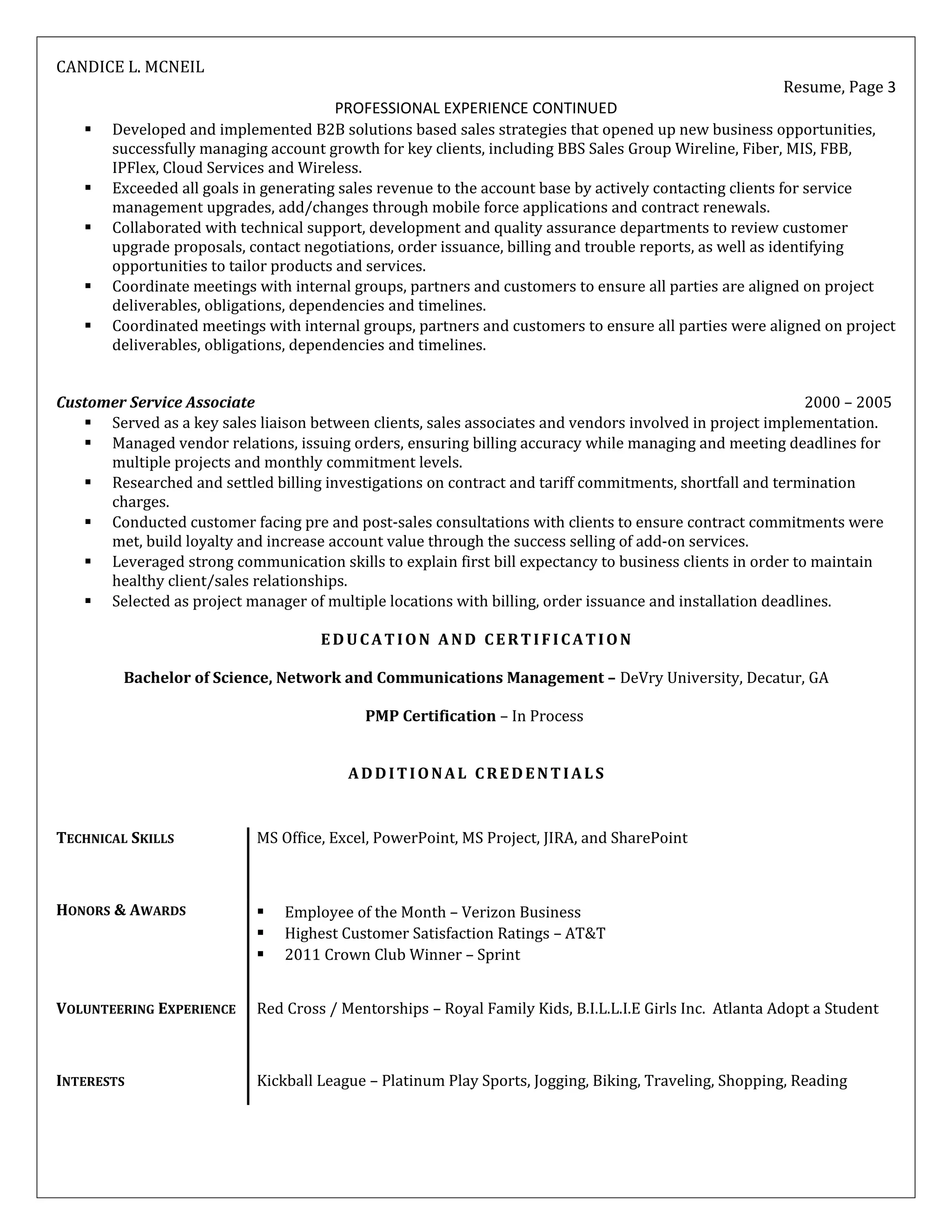 Candice L. McNeil Resume | DOC