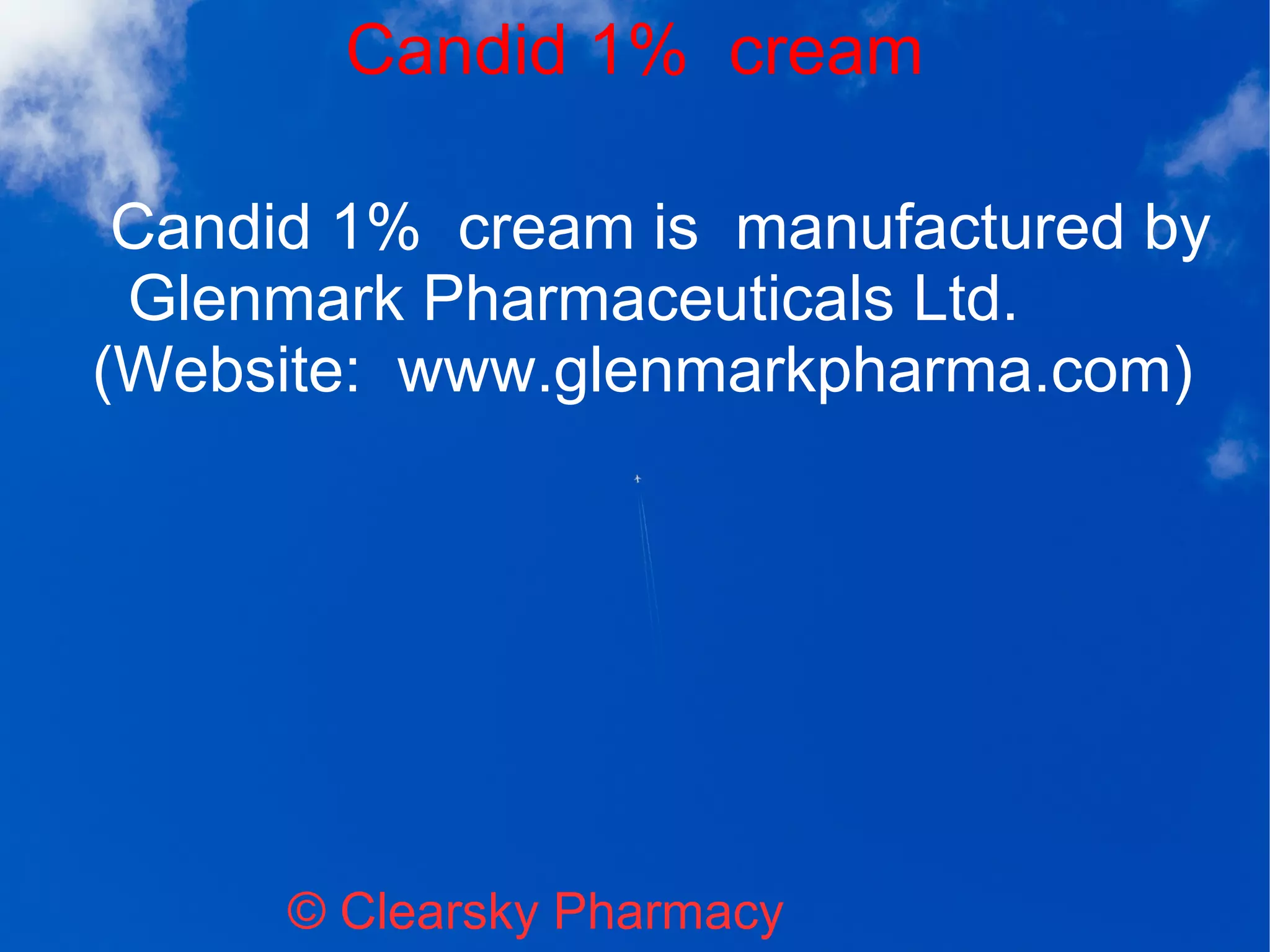 Candid (Clotrimazole 1% Topical Cream) | ODP