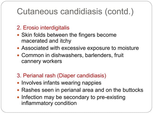 Candida | PPTX | Skin and Dermatology | Diseases and Conditions