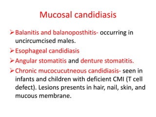 Candida | PPTX | Skin and Dermatology | Diseases and Conditions
