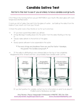 Candida test | PDF | Ear, Nose and Throat Conditions | Diseases and ...