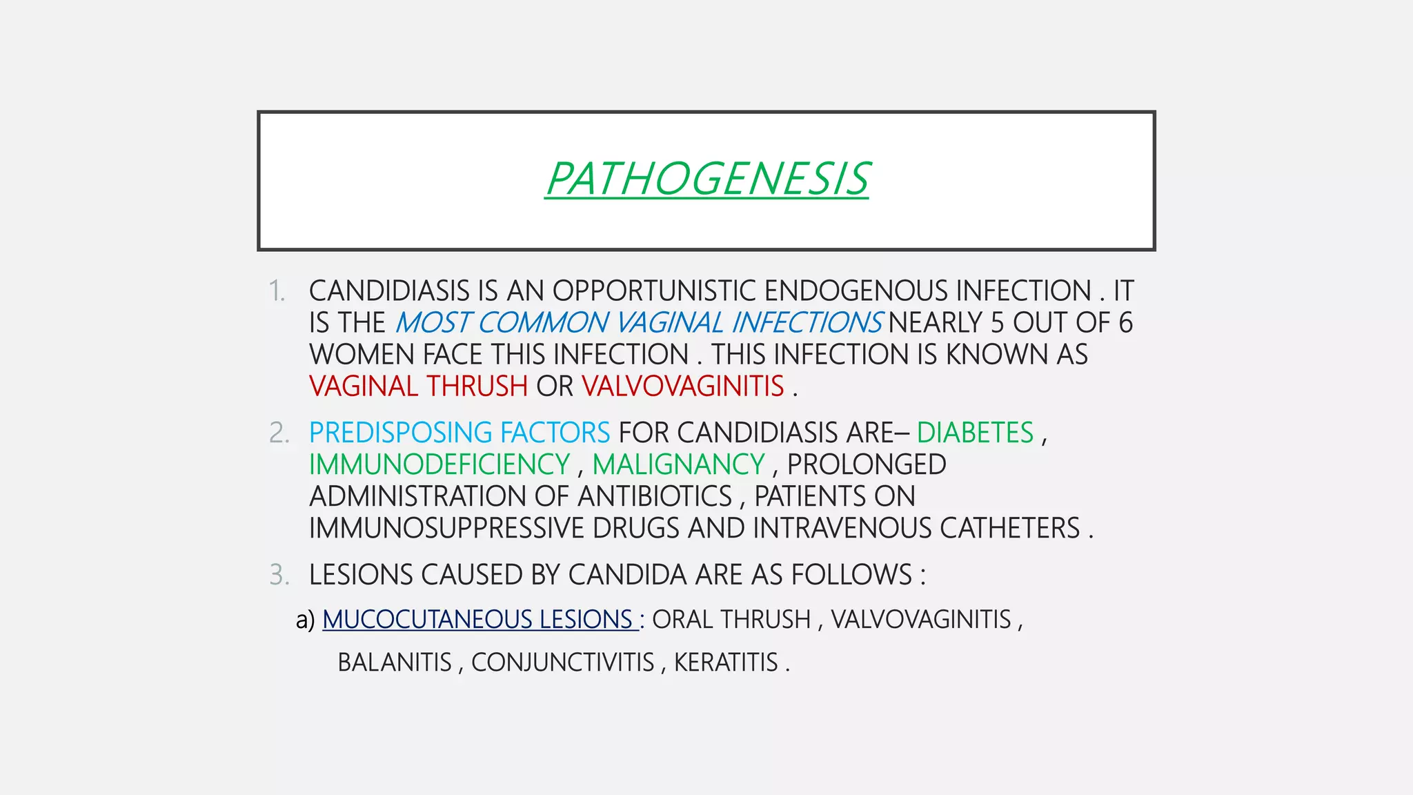 CANDIDA ALBICANS ( Candidiasis ) | PPTX