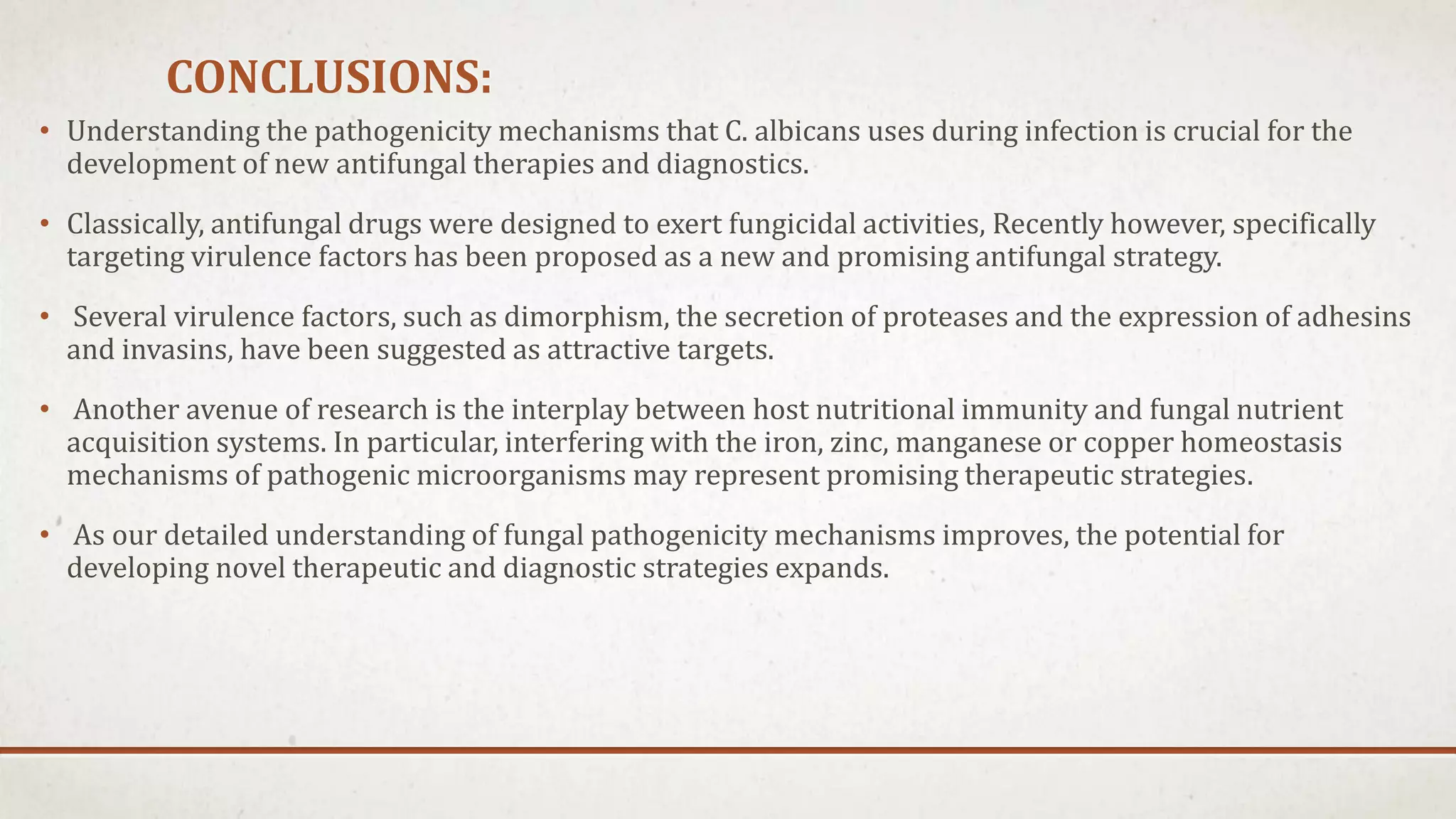 Candida albicans pathogenicity mechanisms.pptx 222222 | PPTX