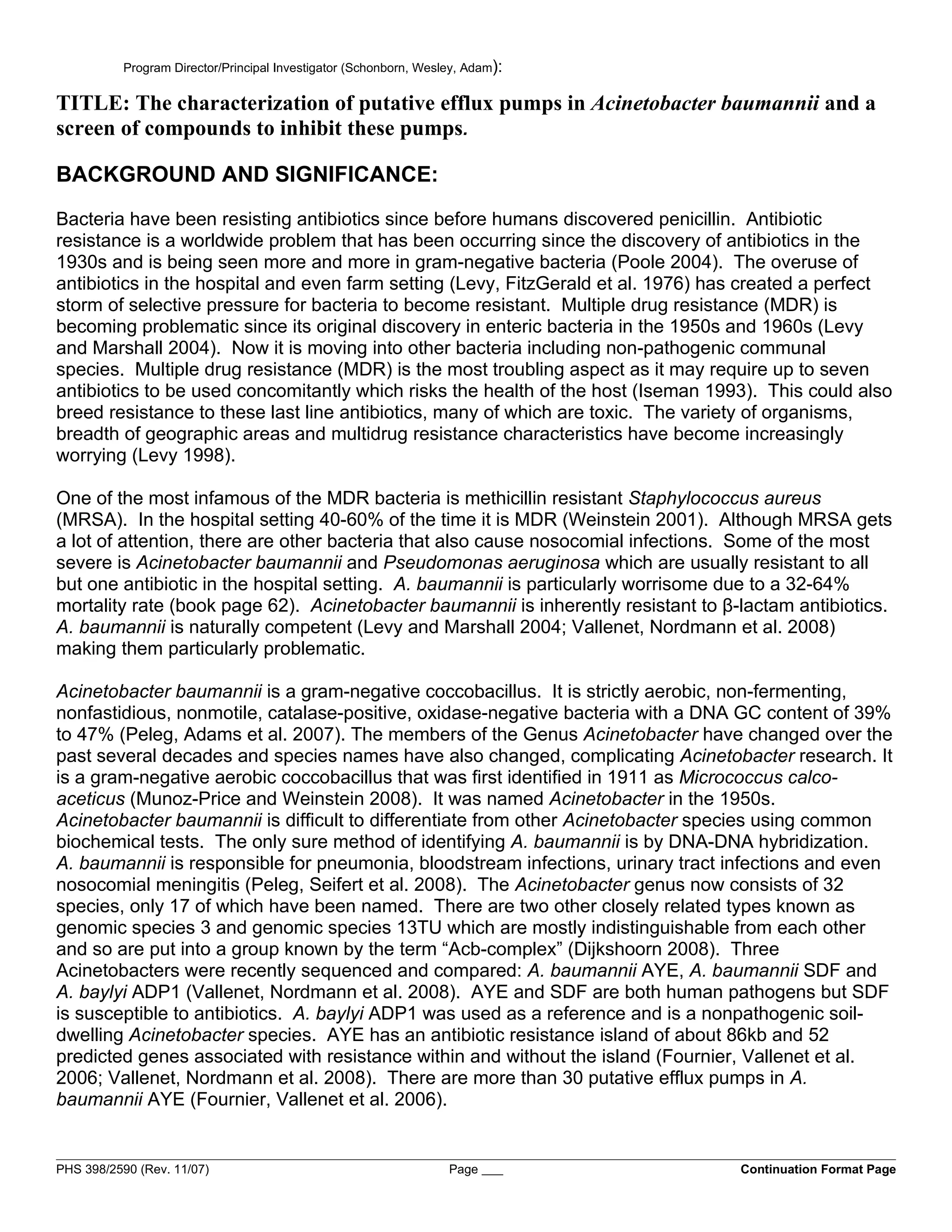 Candidacy Proposal | DOC