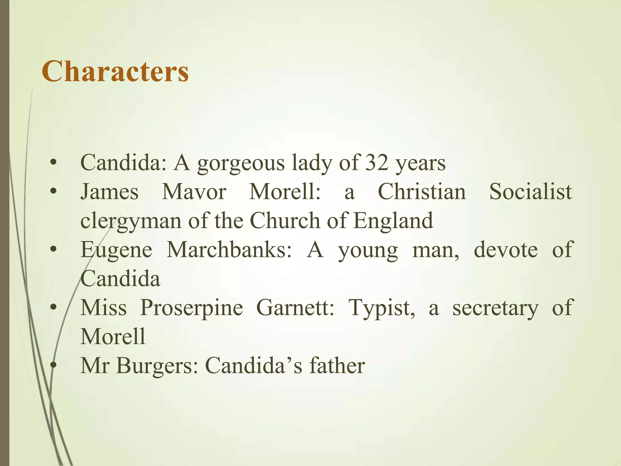 Candida: A Melodious Embrace of Love's Complexity | PPT