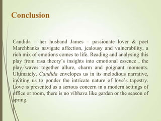 Candida: A Melodious Embrace of Love's Complexity | PPTX