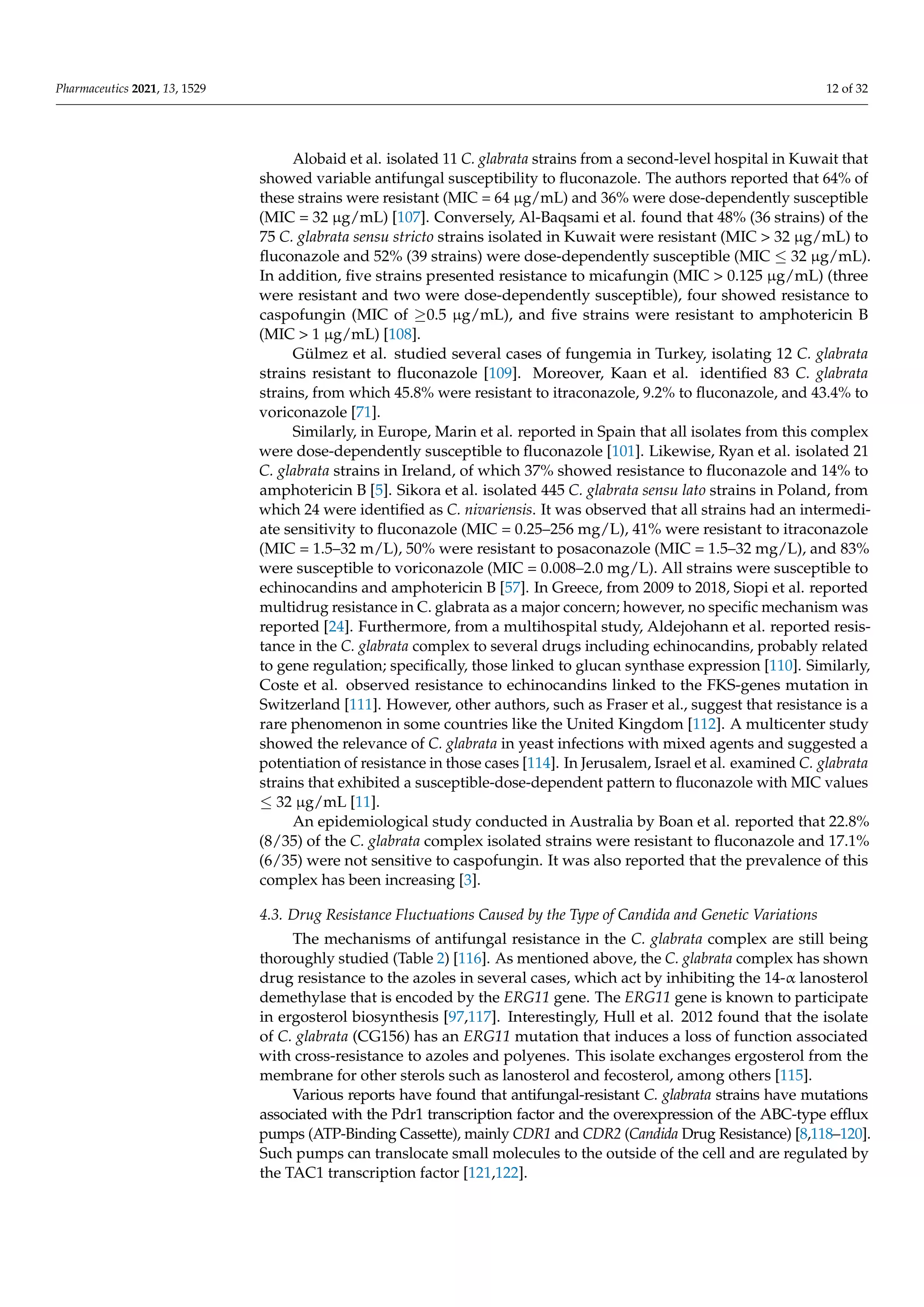 Candida glabrata Antifungal Resistance and Virulence Factors, a Perfect ...
