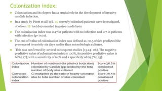Candida in icu and diagnosis DR M.L. PRASHANTH MD IDCCM | PPT