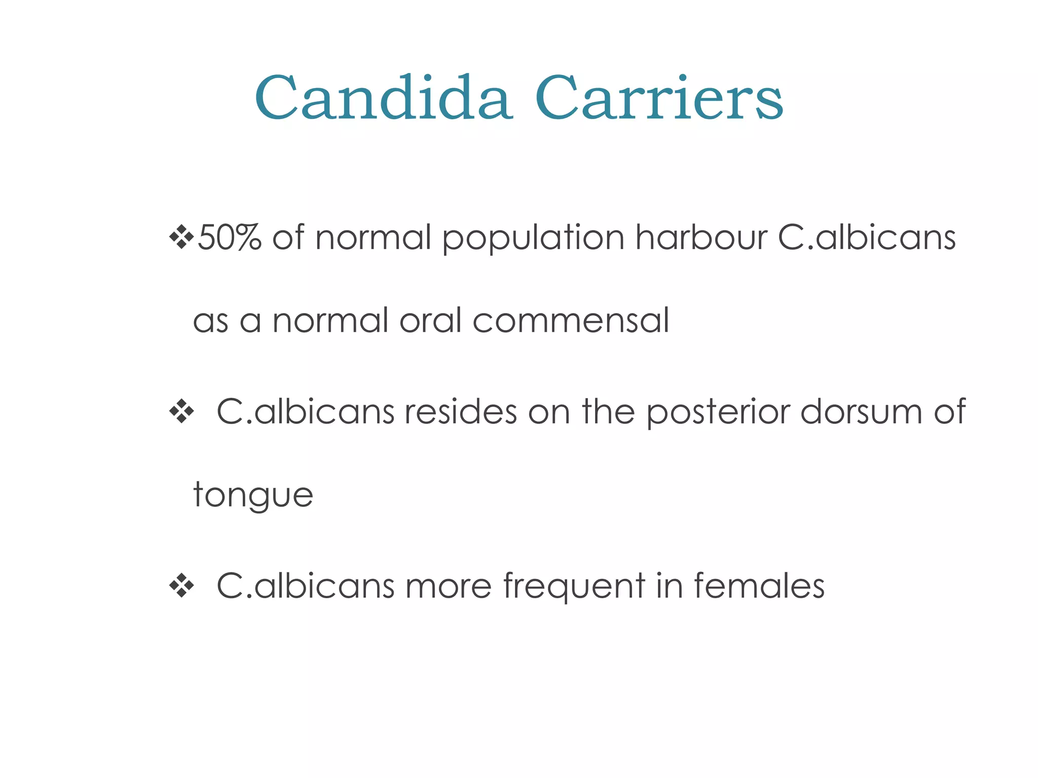 Candidal infections of the oral cavity | PPTX