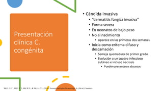 candida neonatos dermatologia | PPTX