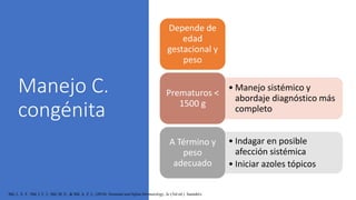 candida neonatos dermatologia | PPTX