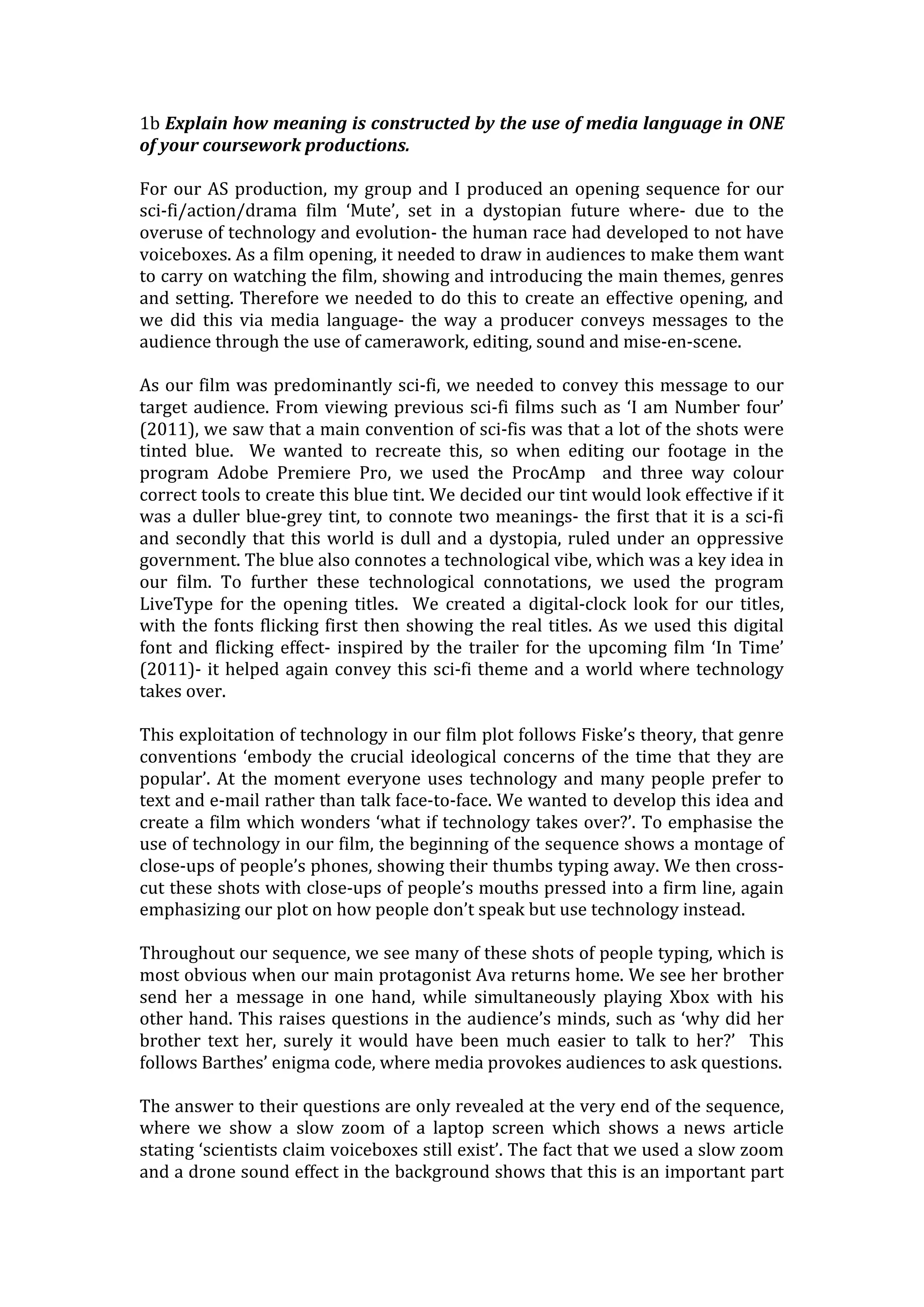 Candidate 1 Level 4 response to q1a & q1b | PDF